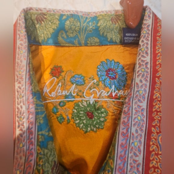 Robert Graham | Shirts | Roberto Graham Rare Silk Shirt Excellent ...